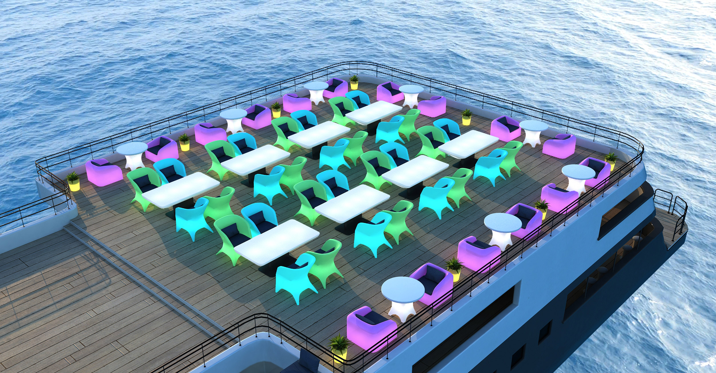 How to Make Your Outdoor Space Stand Out with Ultra Modern LED Furniture