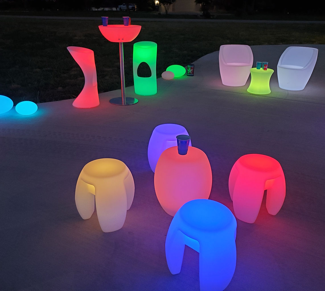 Building Events with LED Furniture for Outdoor Camping