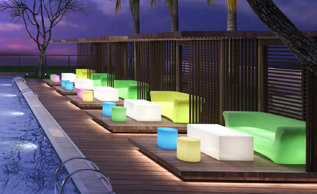 Elevate Your Tea Party with LED Furniture | Colorfuldeco