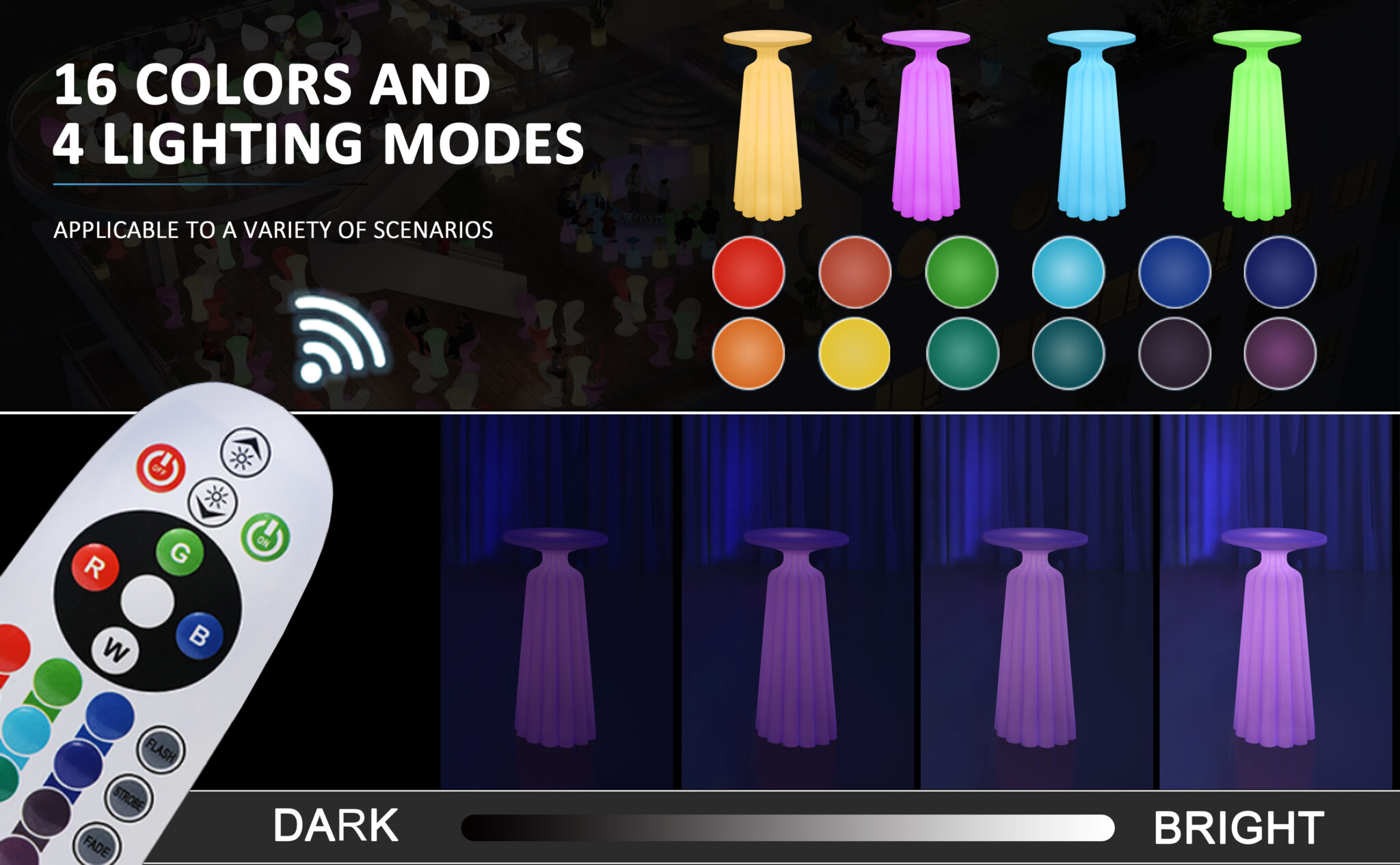 LED Furniture Light Colors | For New York Event Planning Guide