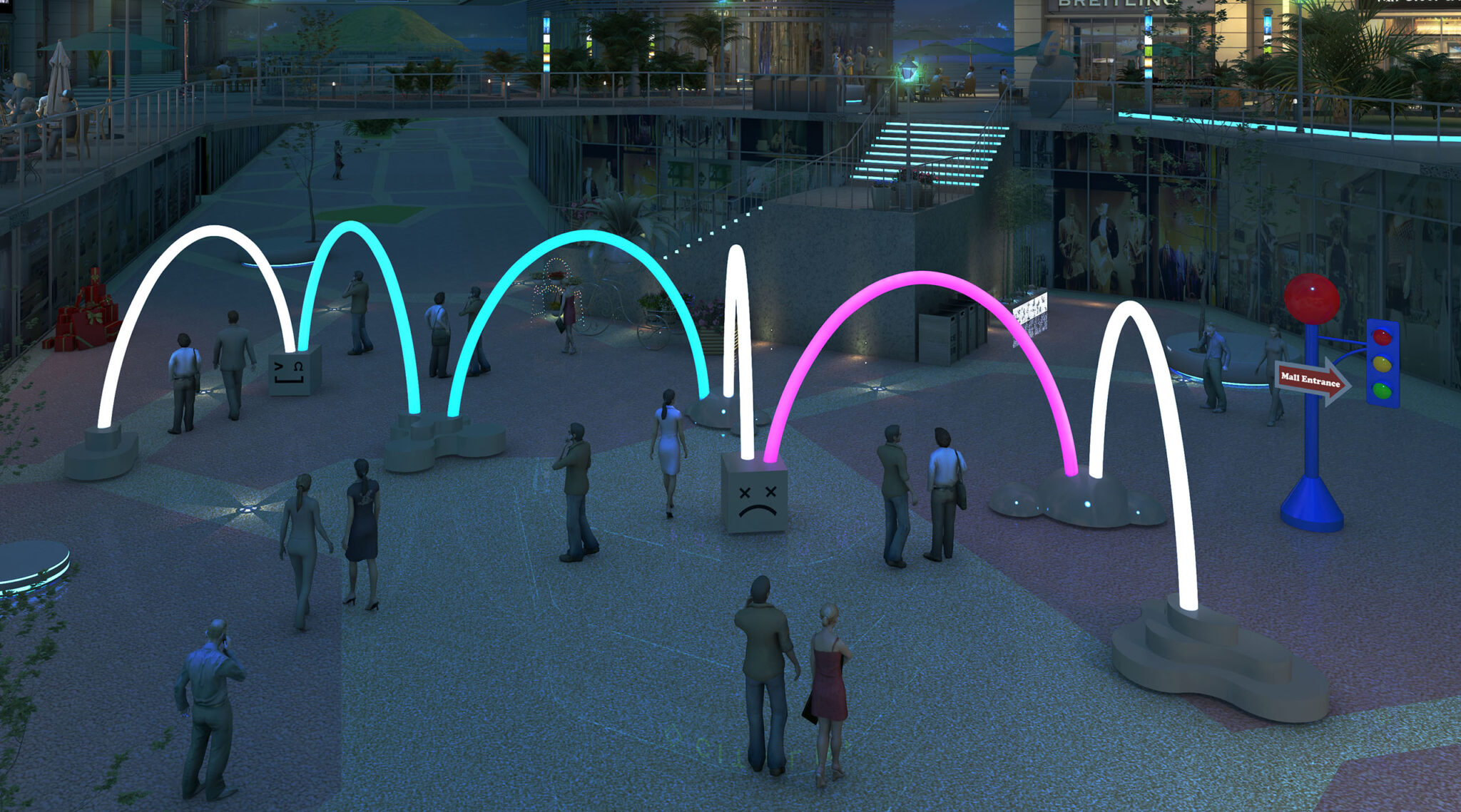 Rainbow Arch with RGB Lighting | Create Vibrant Spaces