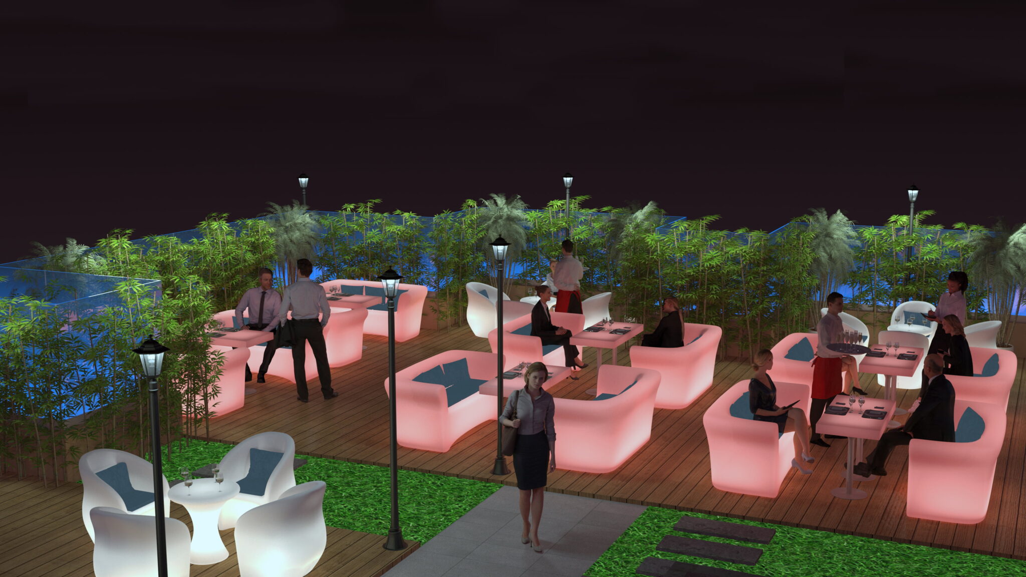 Energy-Efficient LED Lighted Outdoor Furniture - Colorfuldeco
