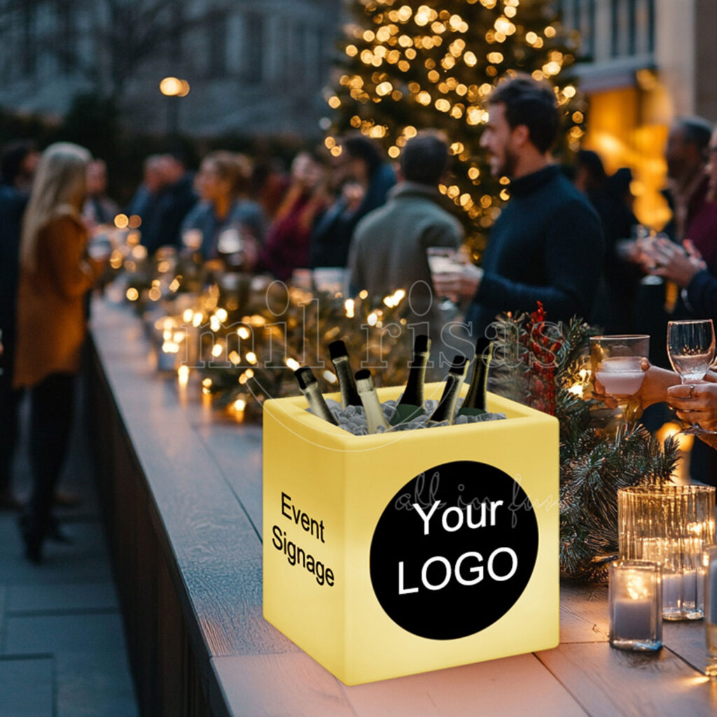 Individualized LED Wine Chiller Bucket | Shining Your Brand