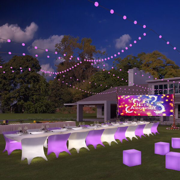 LED Half Moon Chair Swings - Perfect for Outdoor Relaxation