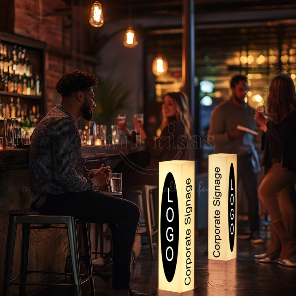 Personalized Lights Column Light | Elevate Your Brand's Impact