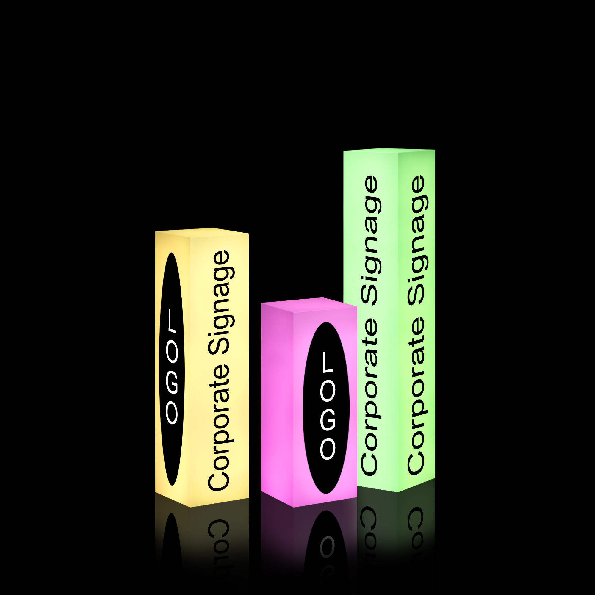 Personalized Lights Column Light | Elevate Your Brand's Impact